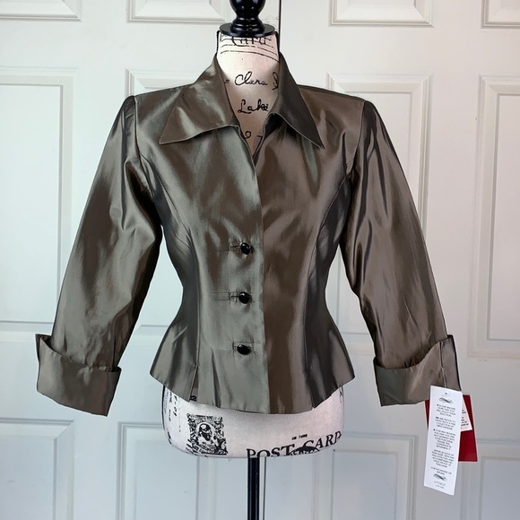 JS Collections | Jackets & Coats | Nwt Js Collections Satin Suit Blazer ...